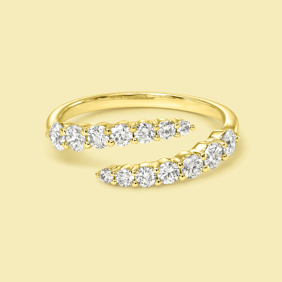 Radiant-cut Bezel Eternity Diamond Band | Earthena Jewelry